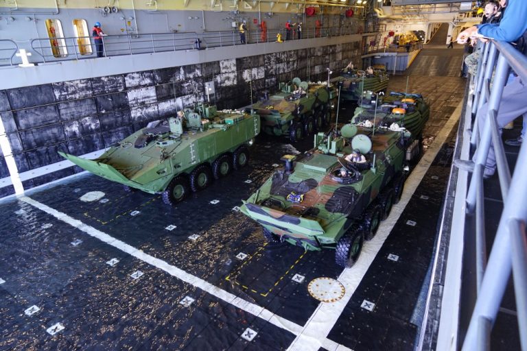 Marines Operate Amphibious Combat Vehicles from Ship in First-Ever ...