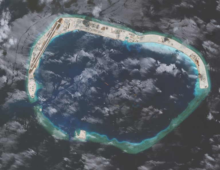 U.S. Warship Sails Past Disputed South China Sea Artificial Island in ...