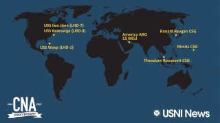 USNI News-CNA Fleet and Marine Tracker: Nov. 20, 2017