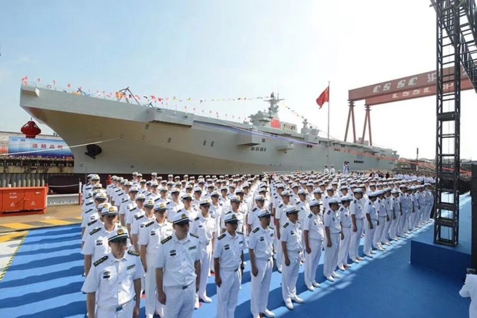 China Launches First Type 075 Big Deck Amphibious Warship