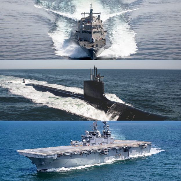Navy Marks Progress on Three New Warship Hulls - USNI News