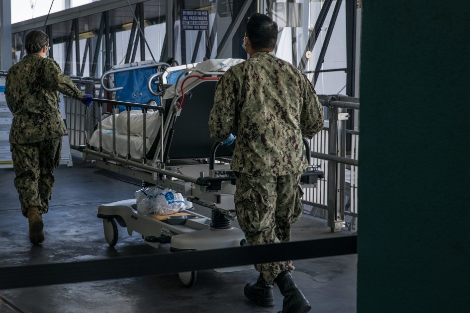 Patients Start Arriving On Navy Hospital Ships; Medical Officials ...