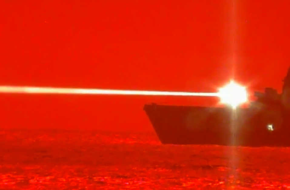 VIDEO: USS Portland Fires Laser Weapon, Downs Drone in First At-Sea ...