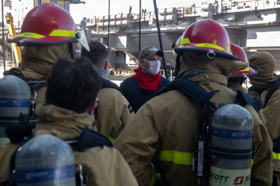 Two-Carrier Fire Drill Trains Sailors to Avoid Problems Found in Early ...