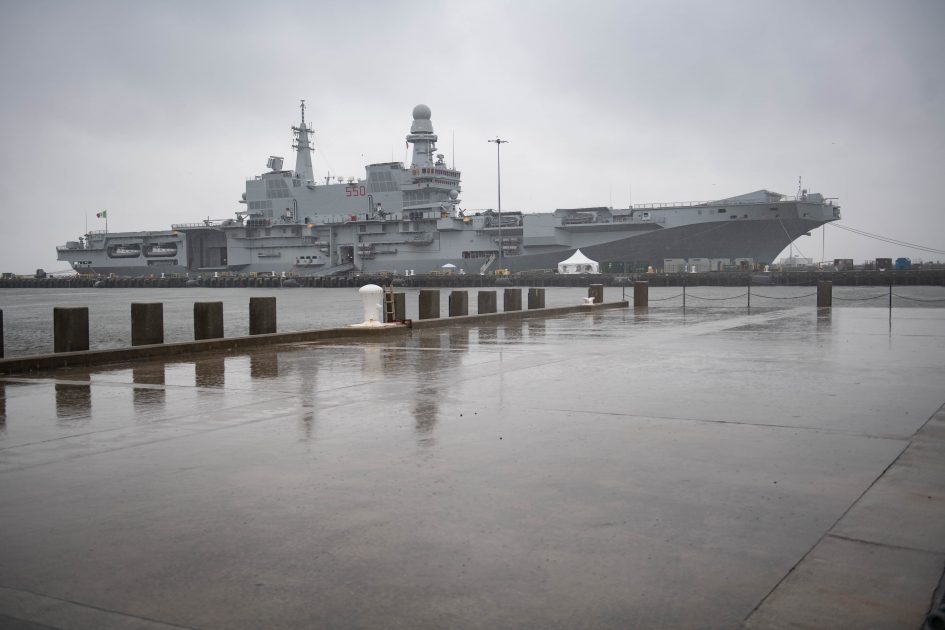 Italian Aircraft Carrier ITS Cavour Visits Norfolk Ahead of F-35B ...