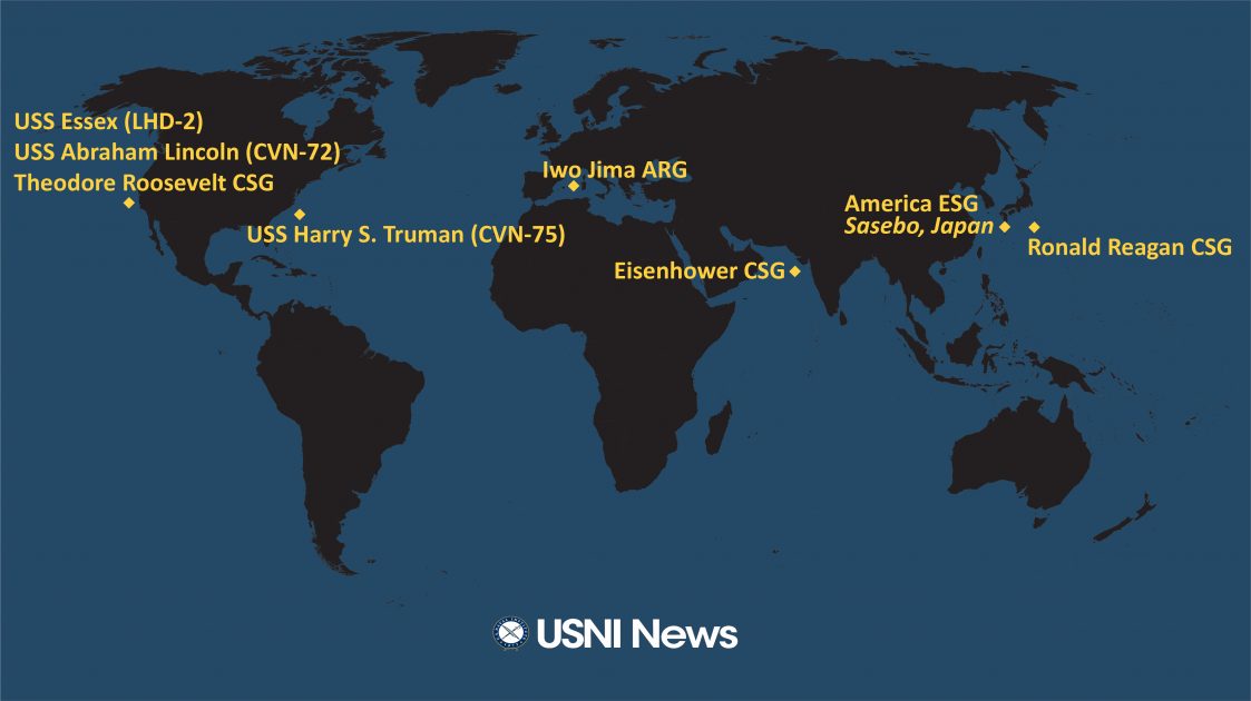 USNI News Fleet and Marine Tracker: May 24, 2021