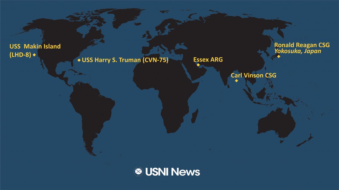 USNI News Fleet and Marine Tracker: Oct. 18, 2021