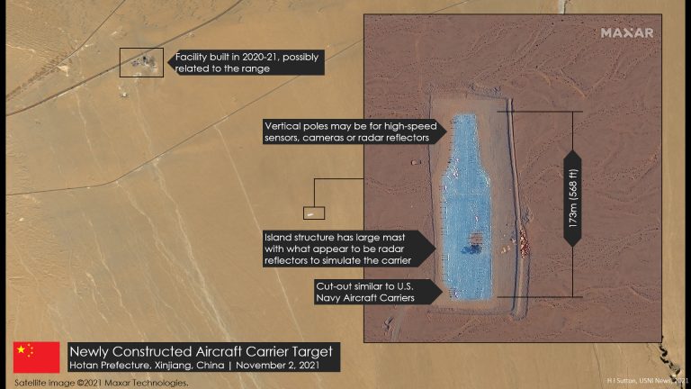 Second U.S. Aircraft Carrier Missile Target Spotted in Chinese Desert ...
