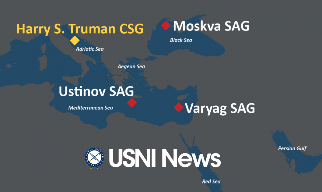 UPDATED: Russian Navy Cruisers Positioned to Counter U.S., French and ...