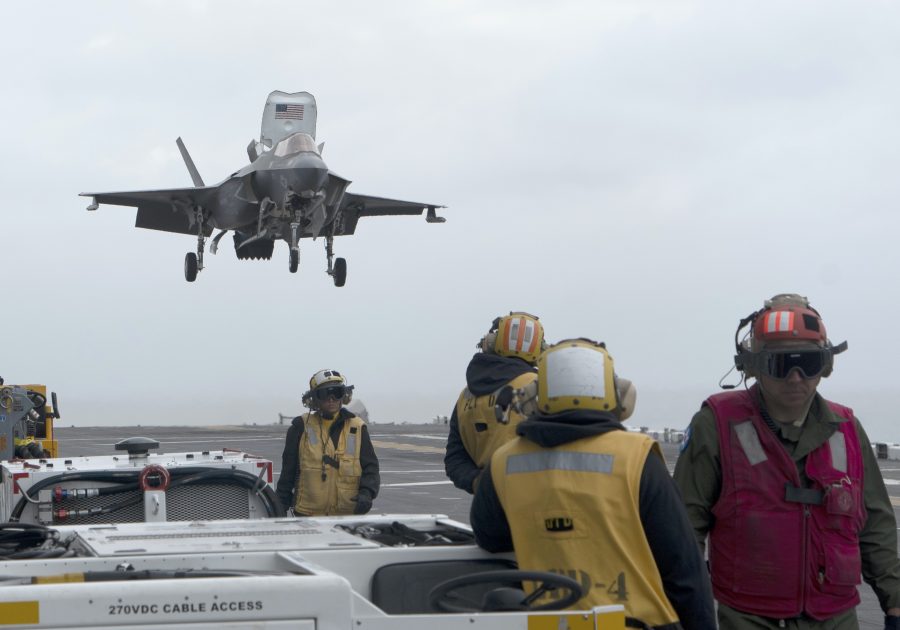 Marines Load Record 16 F-35Bs Aboard USS Tripoli Test of ‘Lightning ...