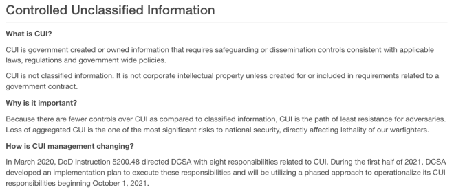 Senate Questions How Pentagon Uses 'Controlled Unclassified Information ...