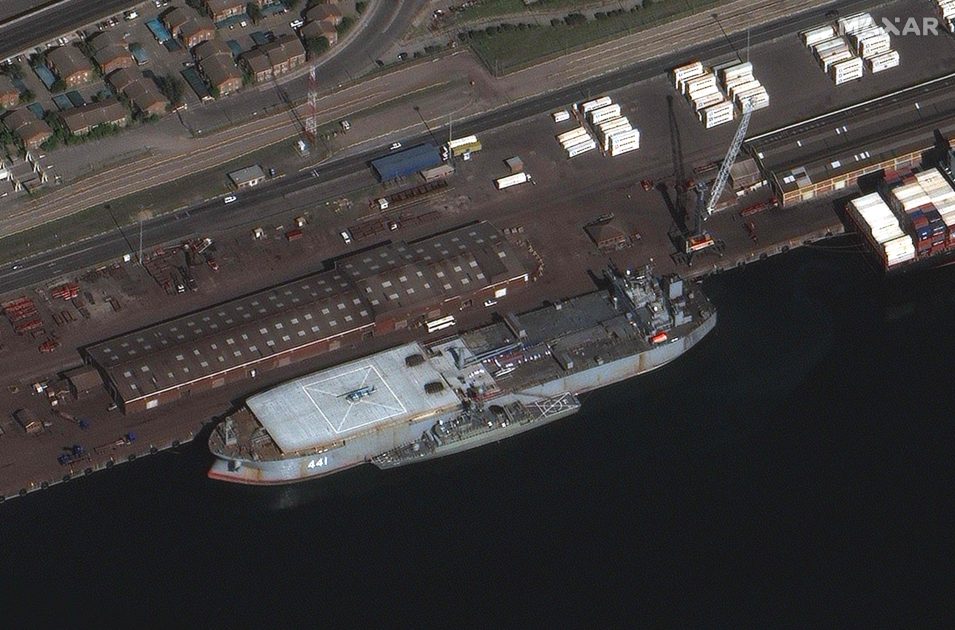 Iranian Navy Surface Action Group Docked in South Africa, Satellite ...