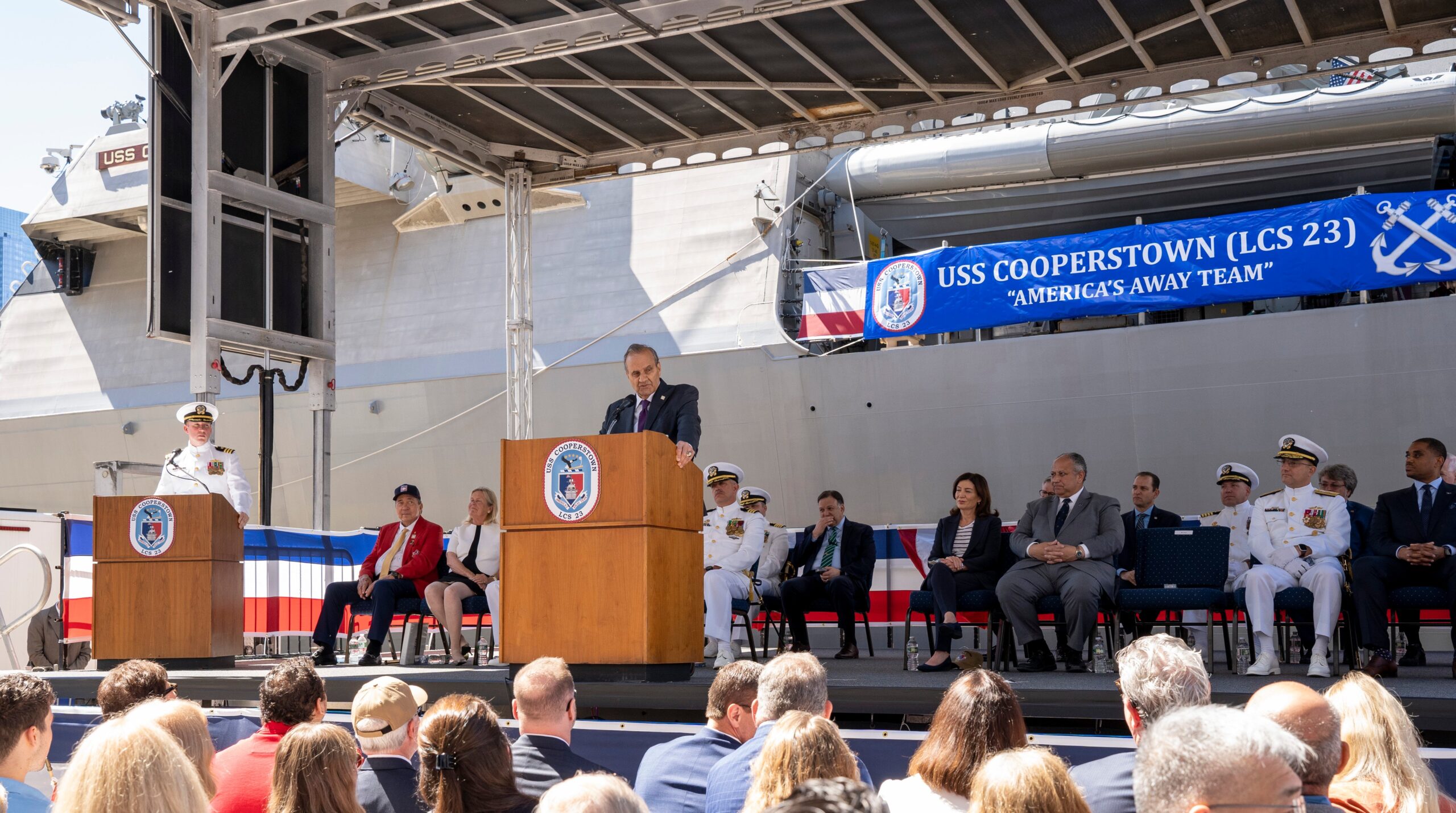 Littoral Combat Ship USS Cooperstown Commissions in New York - USNI News