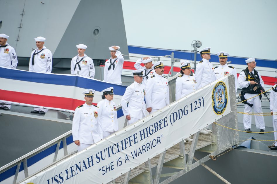VIDEO: Navy Commissions Destroyer USS Lenah Sutcliffe Higbee in Key ... VIDEO: Navy Commissions Destroyer USS Lenah Sutcliffe Higbee in Key ...