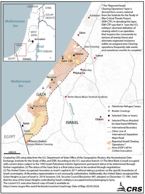 Report to Congress on Israel and Hamas Conflict, U.S. Policy Options ...