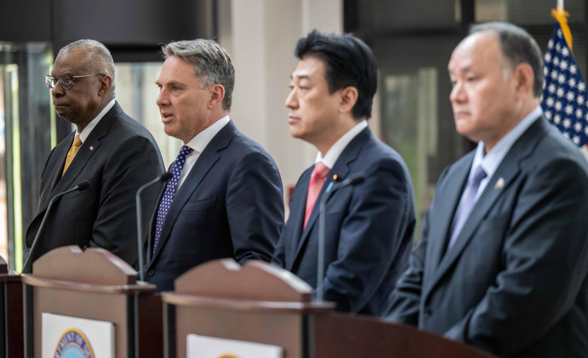 Secdef Austin Meets With Defense Chiefs From Australia Japan And The