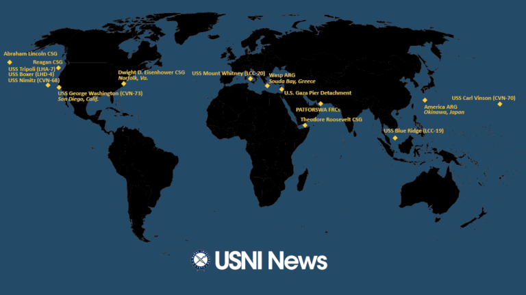 USNI News Fleet and Marine Tracker: July 22, 2024 - USNI News