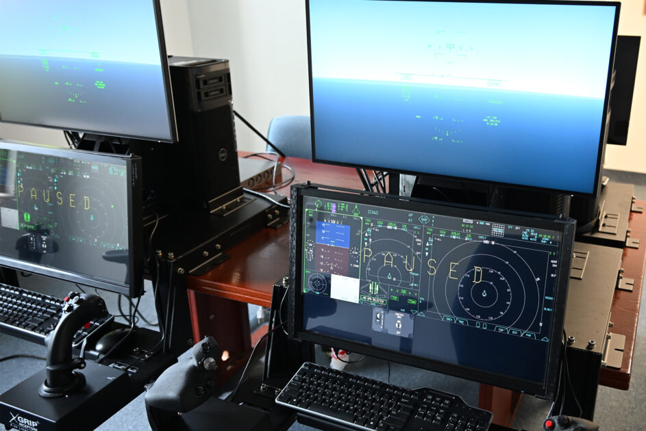 Abe Air Wing Training Flight Missions on Simulators Aboard Aircraft ...