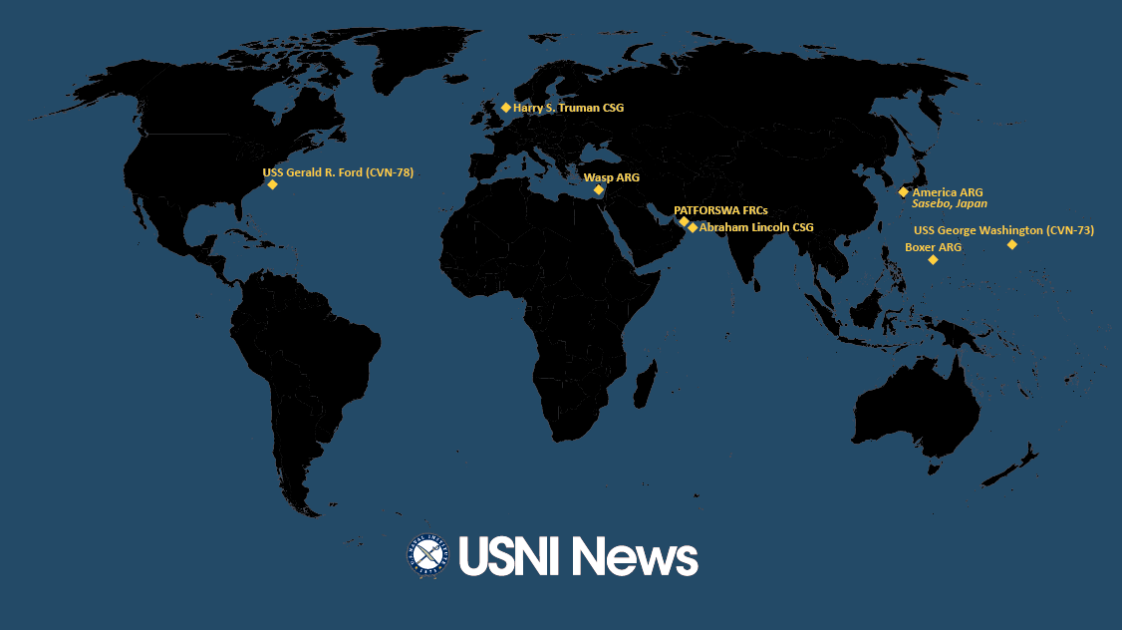 USNI News Fleet and Marine Tracker: Oct. 28, 2024 - USNI News