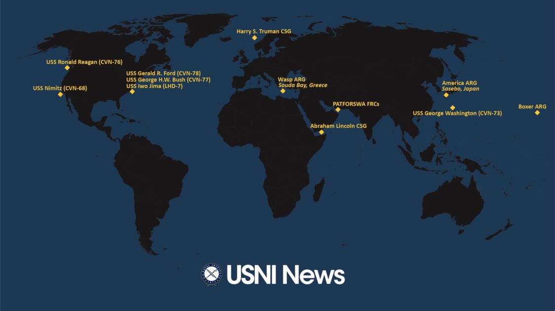 USNI News Fleet and Marine Tracker: Nov. 12, 2024