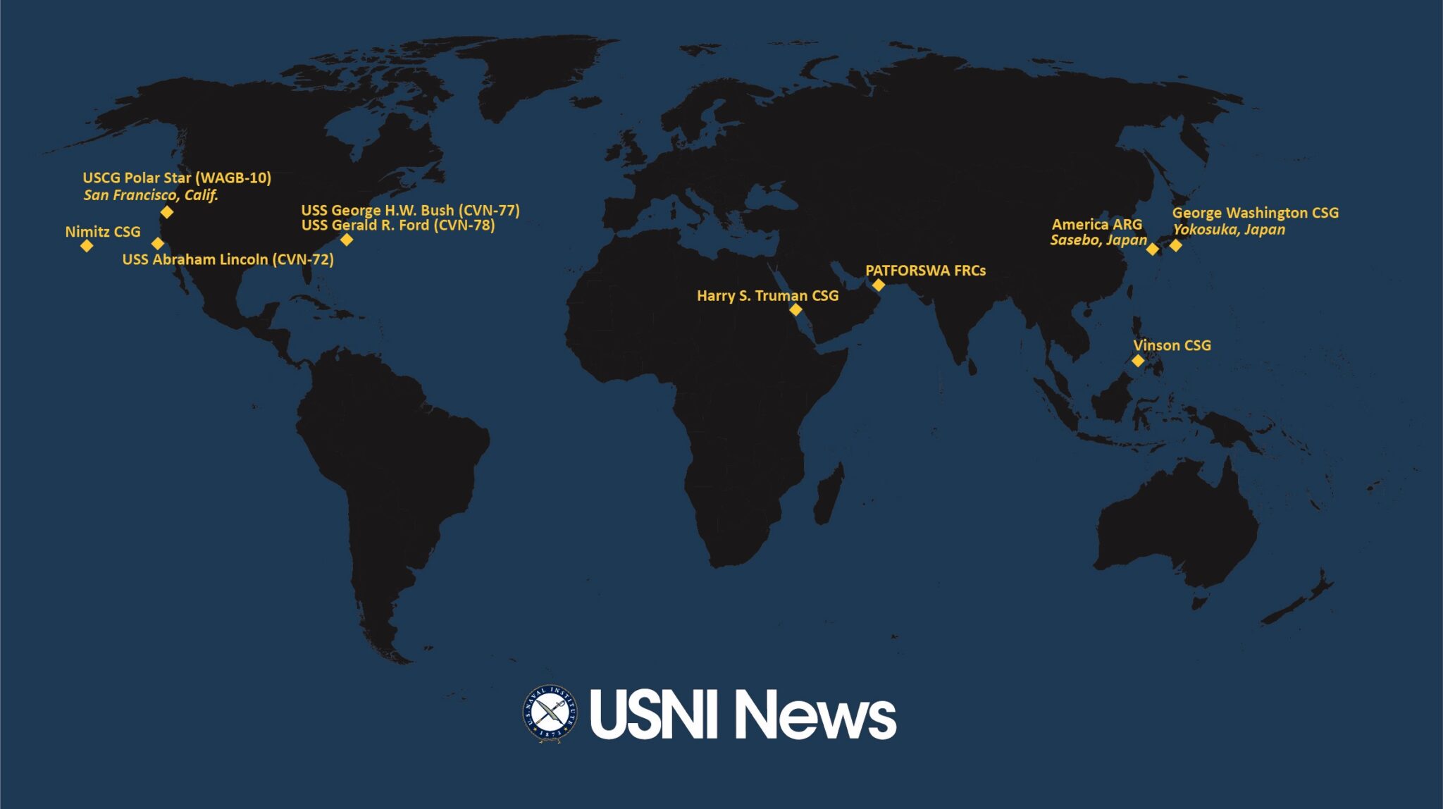 USNI News Fleet and Marine Tracker: March 31, 2025