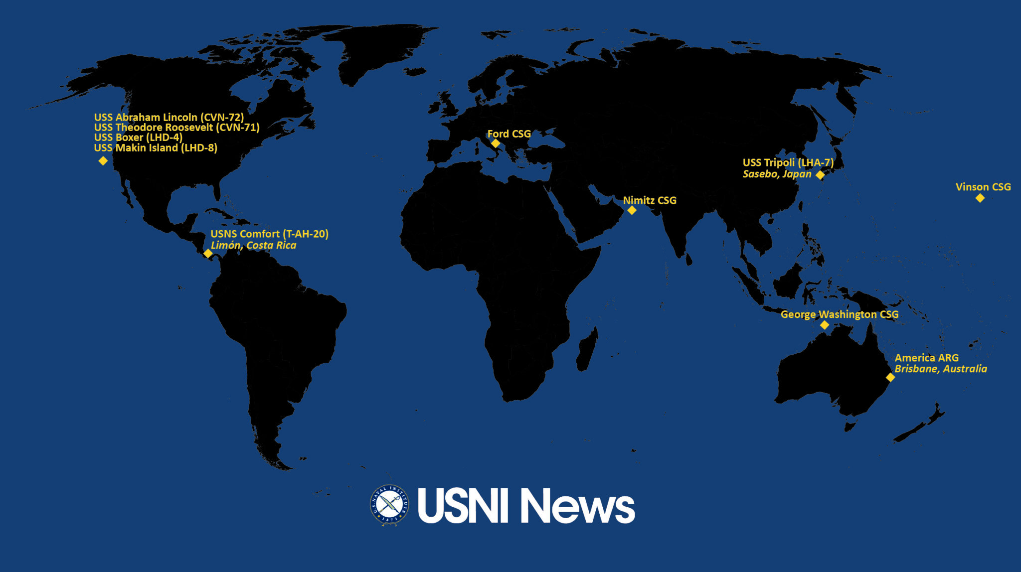 USNI News Fleet and Marine Tracker: July 28, 2025
