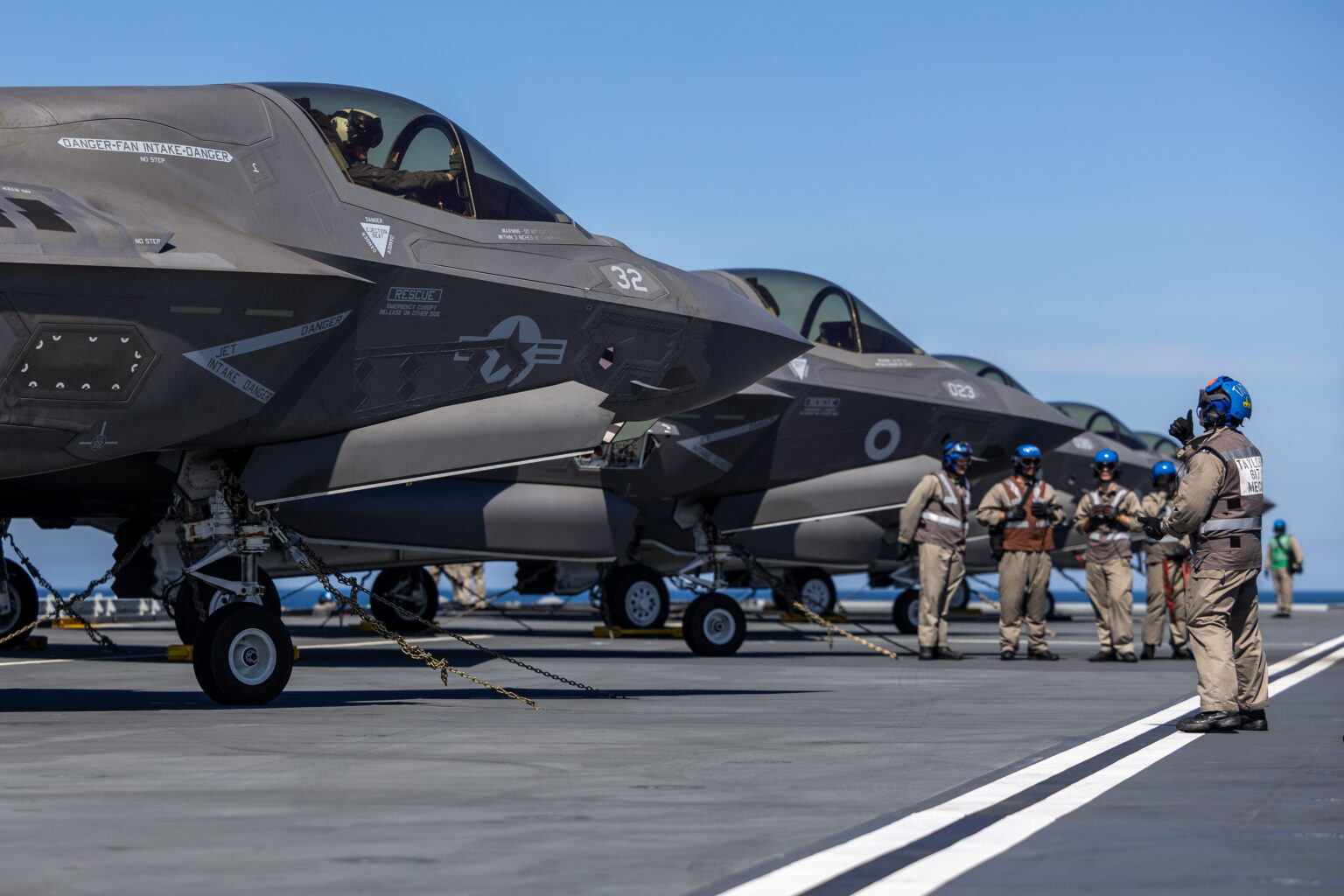U.S. Marine F-35s Operate from U.K. Aircraft Carrier in the Pacific - USNI News