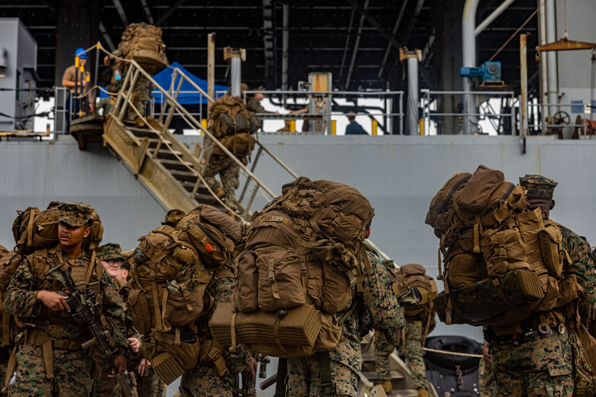 Sea Base USS Miguel Keith Hosts Air, Ground Combat Marines Deployed to ...