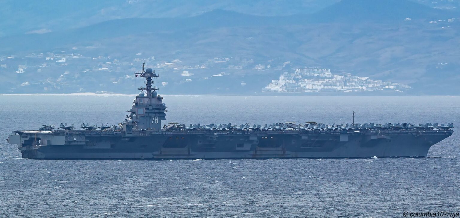 USS Gerald R. Ford Leaves Mediterranean Bound for U.S. Southern Command ...